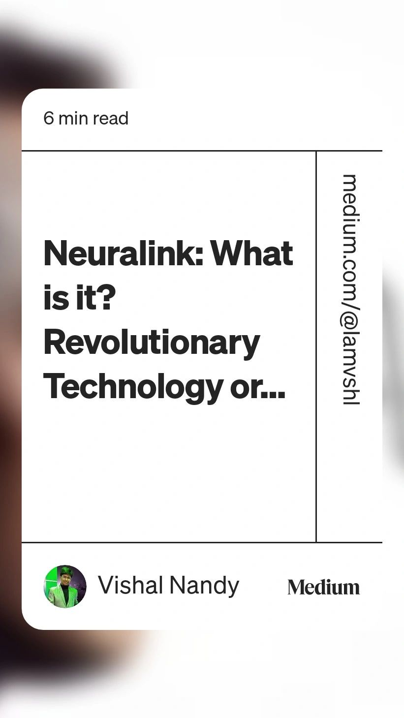 Vishal Nandy on LinkedIn: #technology #futuretech #blog #medium # ... Vishal Nandy on LinkedIn: #technology #futuretech #blog #medium # ...
