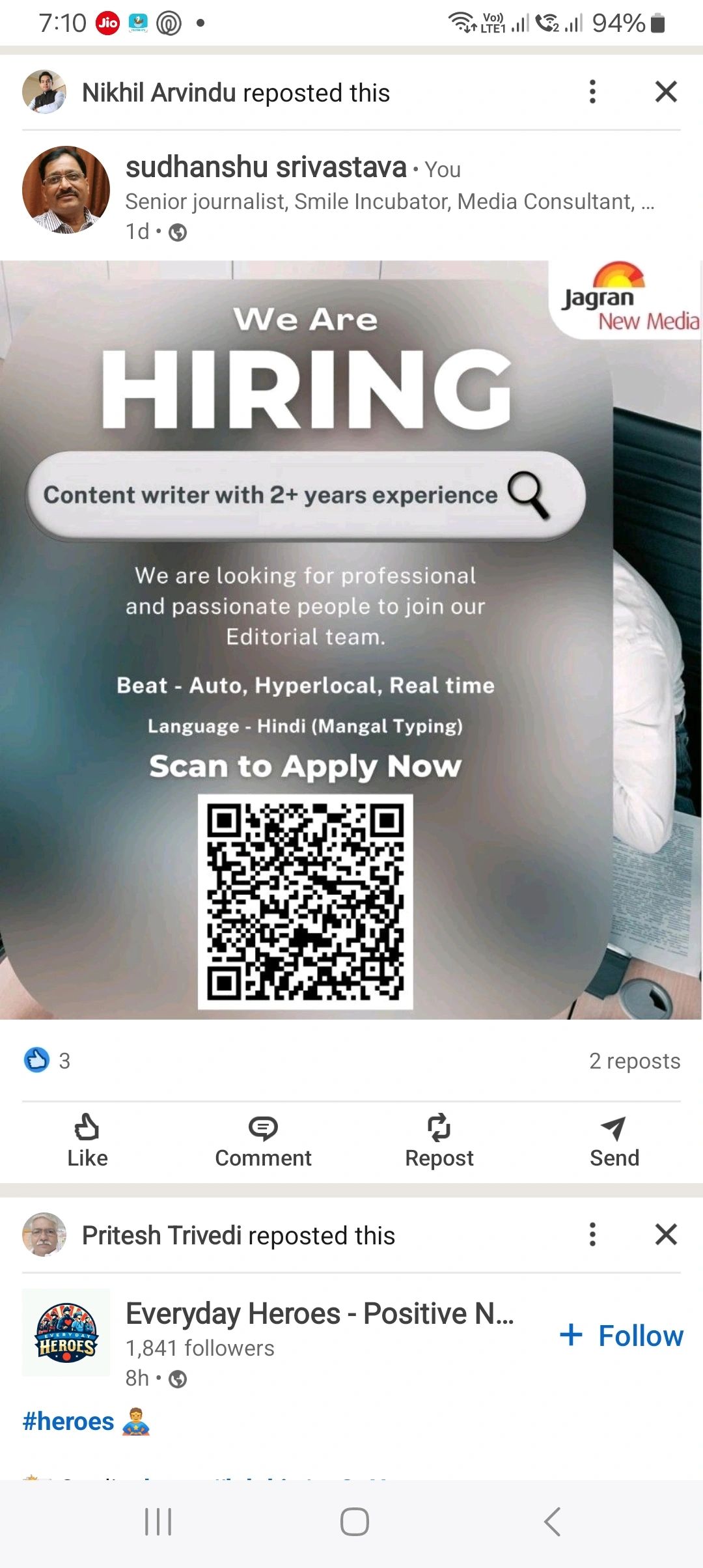 sudhanshu srivastava posted on LinkedIn sudhanshu srivastava posted on LinkedIn