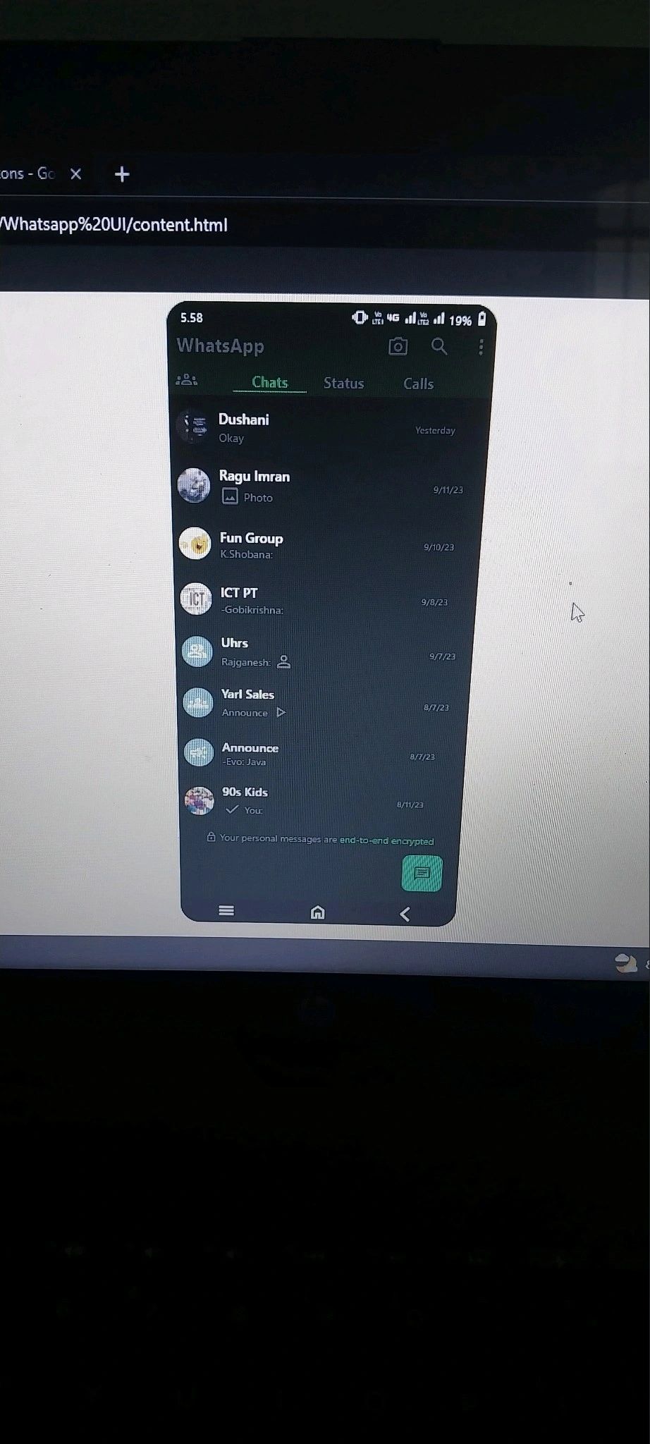Ajith Sritharan on LinkedIn: WhatsApp UI HTML + CSS Ajith Sritharan on LinkedIn: WhatsApp UI HTML + CSS