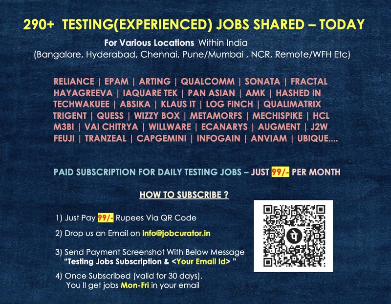 Job Curator on LinkedIn: #testing #testing #selenium #testing # ... Job Curator on LinkedIn: #testing #testing #selenium #testing # ...