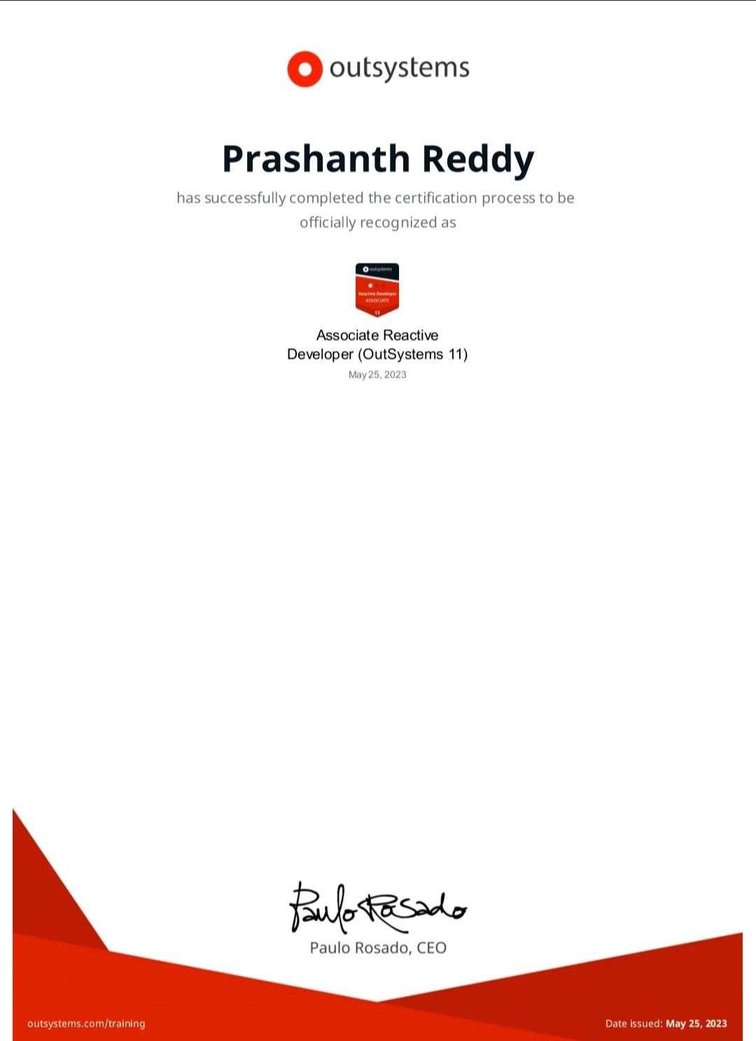 Prashanth Reddy on LinkedIn: #outsystems Prashanth Reddy on LinkedIn: #outsystems