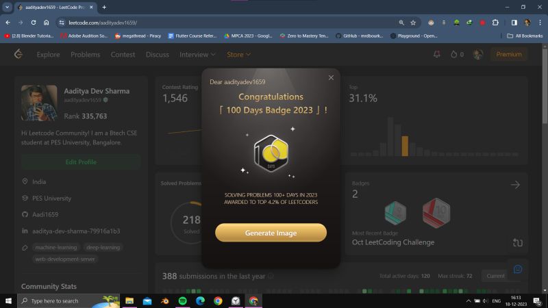 Aaditya Dev Sharma on LinkedIn: #leetcode #leetcode2023 #leetcode100days Aaditya Dev Sharma on LinkedIn: #leetcode #leetcode2023 #leetcode100days