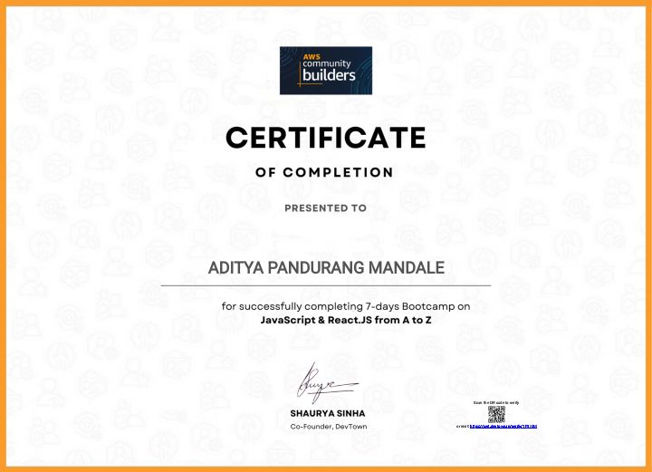 Aditya Mandale on LinkedIn: #devtown #react #javascript Aditya Mandale on LinkedIn: #devtown #react #javascript