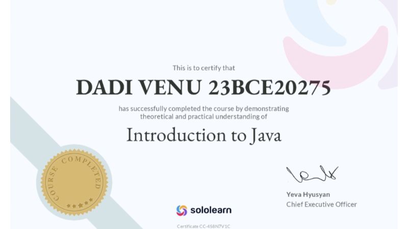 Venu Dadi on LinkedIn: #java #programming #coding #sololearn # ... Venu Dadi on LinkedIn: #java #programming #coding #sololearn # ...