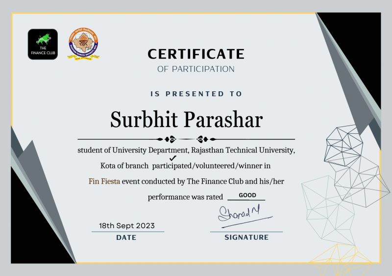 Surbhit Parashar on LinkedIn: Amazing Fin Fiesta session by The Finance ... Surbhit Parashar on LinkedIn: Amazing Fin Fiesta session by The Finance ...