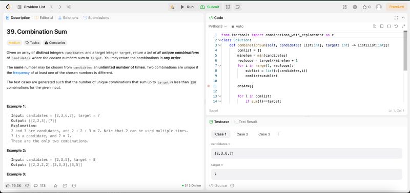 Priyal Singhal on LinkedIn: 🌟 Day 8: Combination Sum Problem Solved! 🚀 ... Priyal Singhal on LinkedIn: 🌟 Day 8: Combination Sum Problem Solved! 🚀 ...