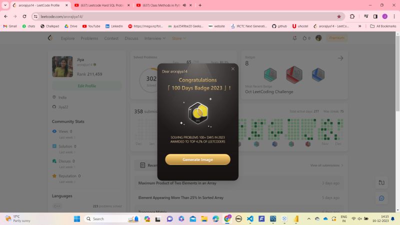 Jiya Arora on LinkedIn: #100daysofcode #leetcode #leetcode2023 # ... Jiya Arora on LinkedIn: #100daysofcode #leetcode #leetcode2023 # ...