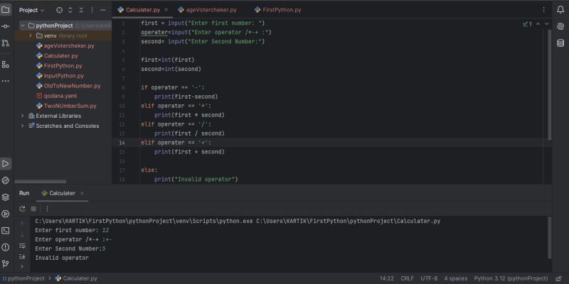 Kartik Mahato on LinkedIn: #python #coding #calculator #programming # ... Kartik Mahato on LinkedIn: #python #coding #calculator #programming # ...