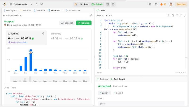 Diya V on LinkedIn: #100daysofcode #leetcode #problemsolving #100daysofcode Diya V on LinkedIn: #100daysofcode #leetcode #problemsolving #100daysofcode