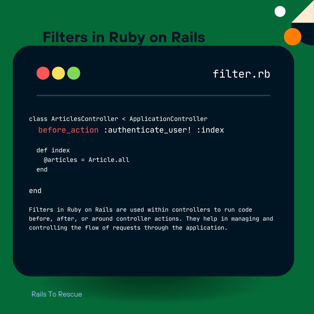 Difference between filters and callbacks in Ruby on Rails | Rails To ... Difference between filters and callbacks in Ruby on Rails | Rails To ...