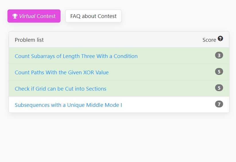 Vinit Tekwani on LinkedIn: #leetcode #biweekly #contest #competitive # ... Vinit Tekwani on LinkedIn: #leetcode #biweekly #contest #competitive # ...