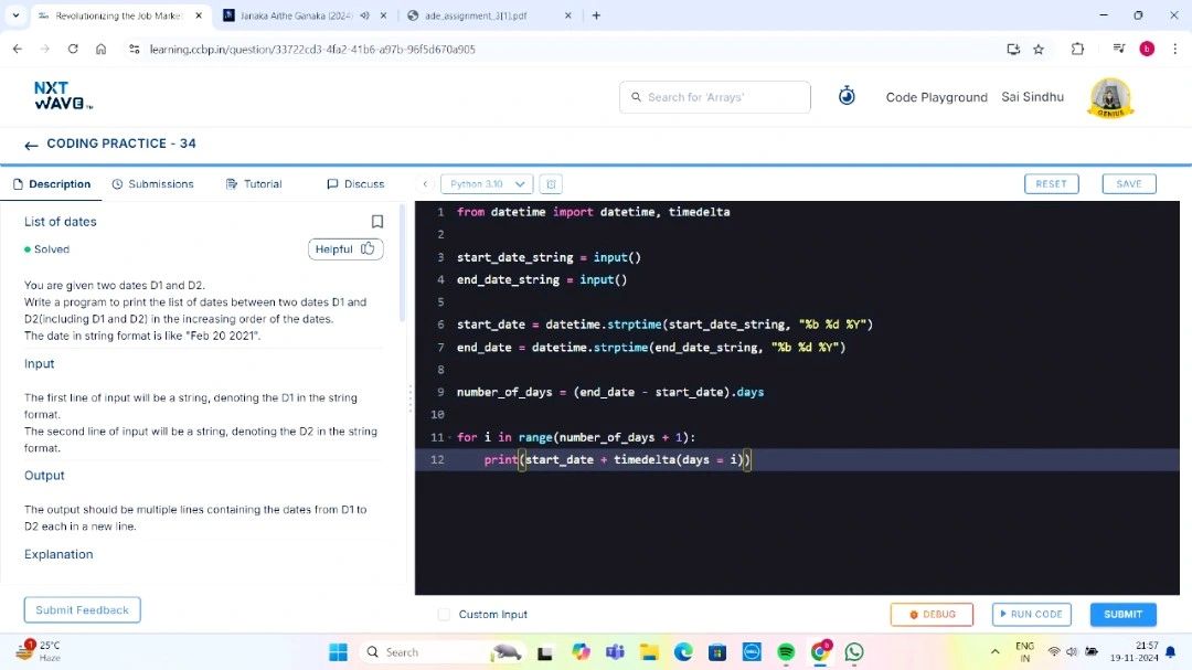 Bhukya Sai Sindhu on LinkedIn: #day47 #365daysofcodingchallenge ... Bhukya Sai Sindhu on LinkedIn: #day47 #365daysofcodingchallenge ...