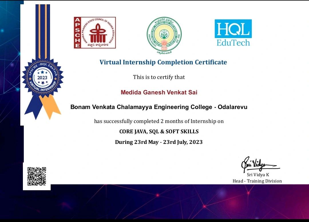 Ganesh venkat sai Medida on LinkedIn: #hql Ganesh venkat sai Medida on LinkedIn: #hql