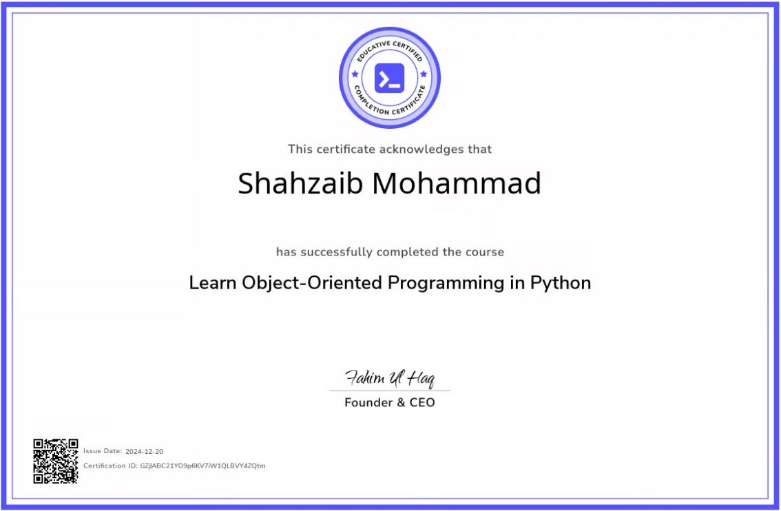 Shahzaib Mohammad on LinkedIn: #python #programming #learning Shahzaib Mohammad on LinkedIn: #python #programming #learning