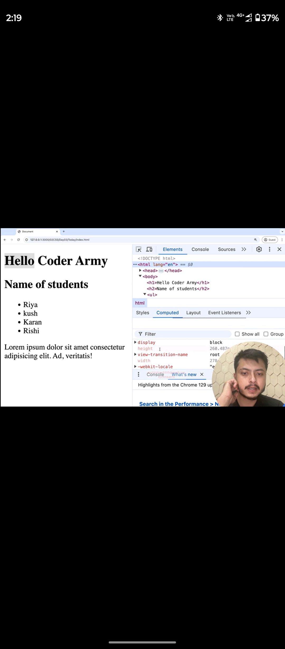 Rahul Kumar on LinkedIn: #css #frontend #learning #day22 #100daysofcode Rahul Kumar on LinkedIn: #css #frontend #learning #day22 #100daysofcode