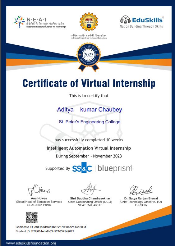 Aditya Kumar Chaubey on LinkedIn: #intelligentautomation # ... Aditya Kumar Chaubey on LinkedIn: #intelligentautomation # ...