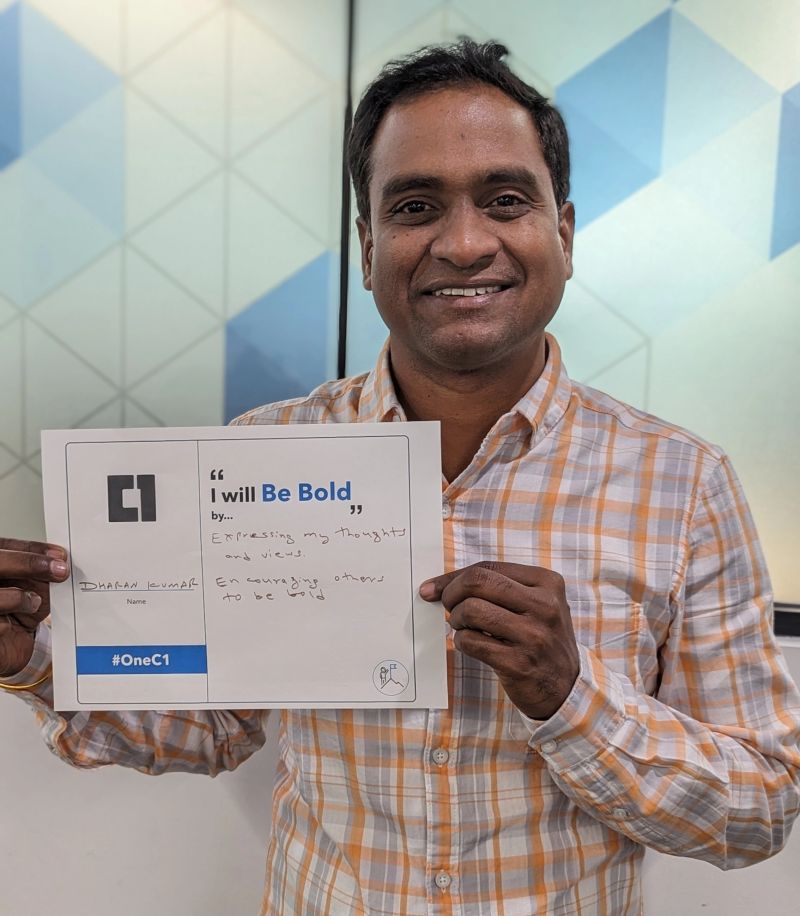 Dharan Kumar Daram on LinkedIn: #onec1 #behuman #bebold #beone #hx Dharan Kumar Daram on LinkedIn: #onec1 #behuman #bebold #beone #hx
