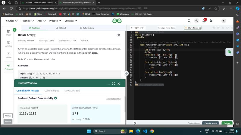 Ch V M Kiran on LinkedIn: #gfg160 #geekstreak2024 #codingchallenge ... Ch V M Kiran on LinkedIn: #gfg160 #geekstreak2024 #codingchallenge ...