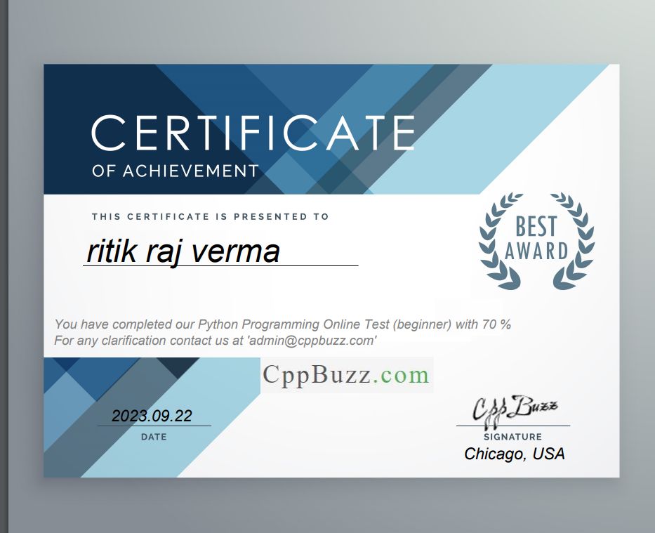 Ritik Raj Verma on LinkedIn: #python #pythondevelopers Ritik Raj Verma on LinkedIn: #python #pythondevelopers