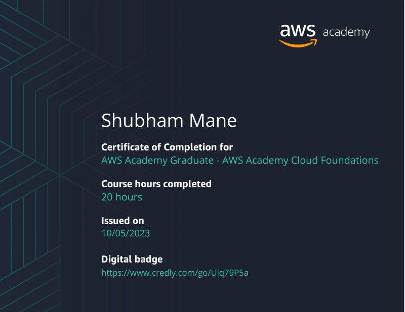 Shubham Mane on LinkedIn: #cloud #learning #experience Shubham Mane on LinkedIn: #cloud #learning #experience