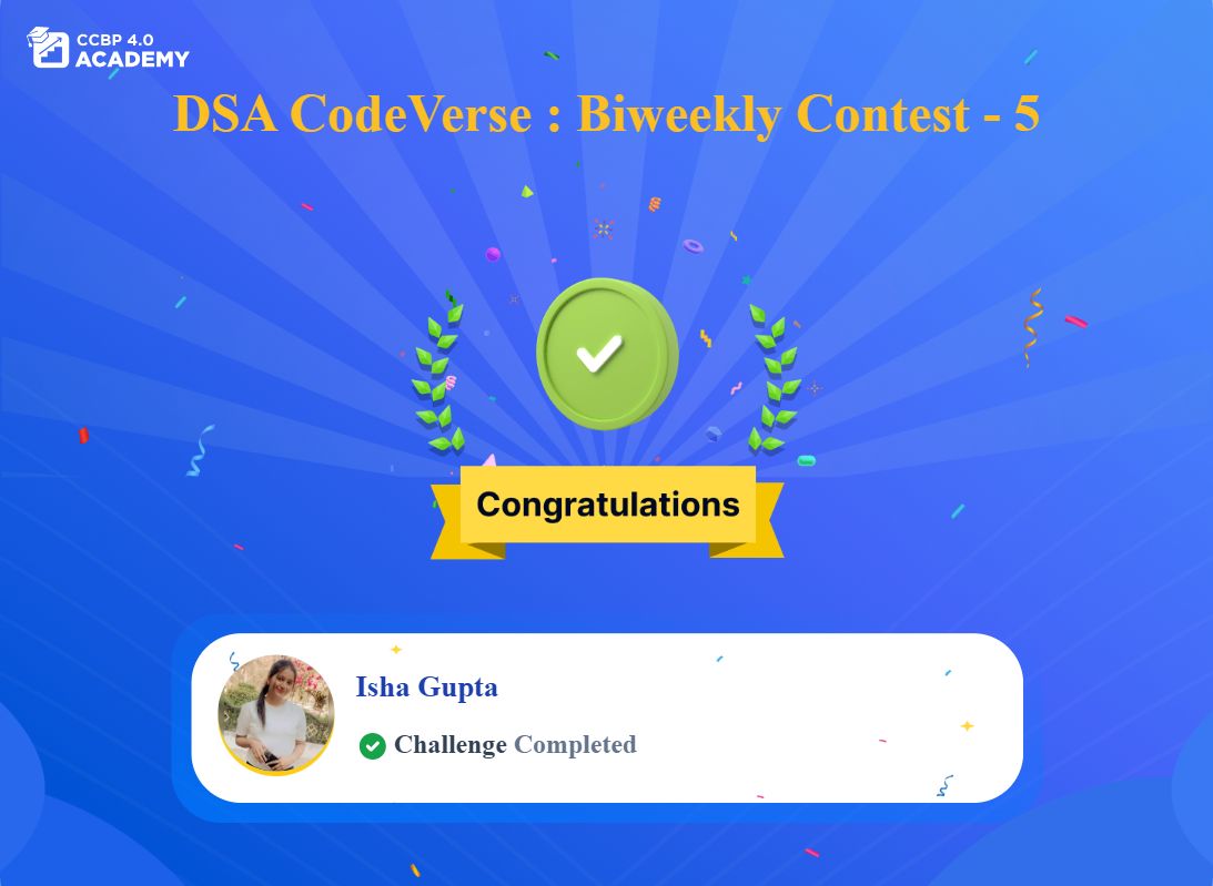 Isha Gupta on LinkedIn: #coding #dsa #competitiveprogramming #nxtwave # ... Isha Gupta on LinkedIn: #coding #dsa #competitiveprogramming #nxtwave # ...