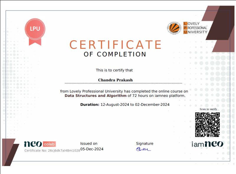Chandra Prakash on LinkedIn: #datastructuresandalgorithms #dsa # ... Chandra Prakash on LinkedIn: #datastructuresandalgorithms #dsa # ...