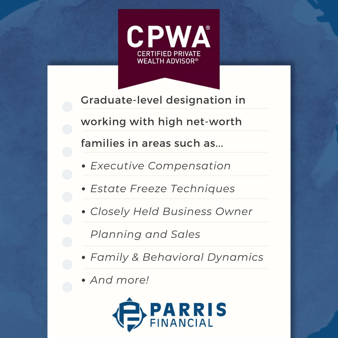 Noah R. Parris, CPWA®, CFP®, MBA, ChFC®, CLU®, RICP® on LinkedIn: # ... Noah R. Parris, CPWA®, CFP®, MBA, ChFC®, CLU®, RICP® on LinkedIn: # ...
