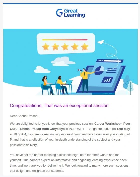 Sneha Prasad on LinkedIn: #greatlearning #datascience #gratitude # ... Sneha Prasad on LinkedIn: #greatlearning #datascience #gratitude # ...