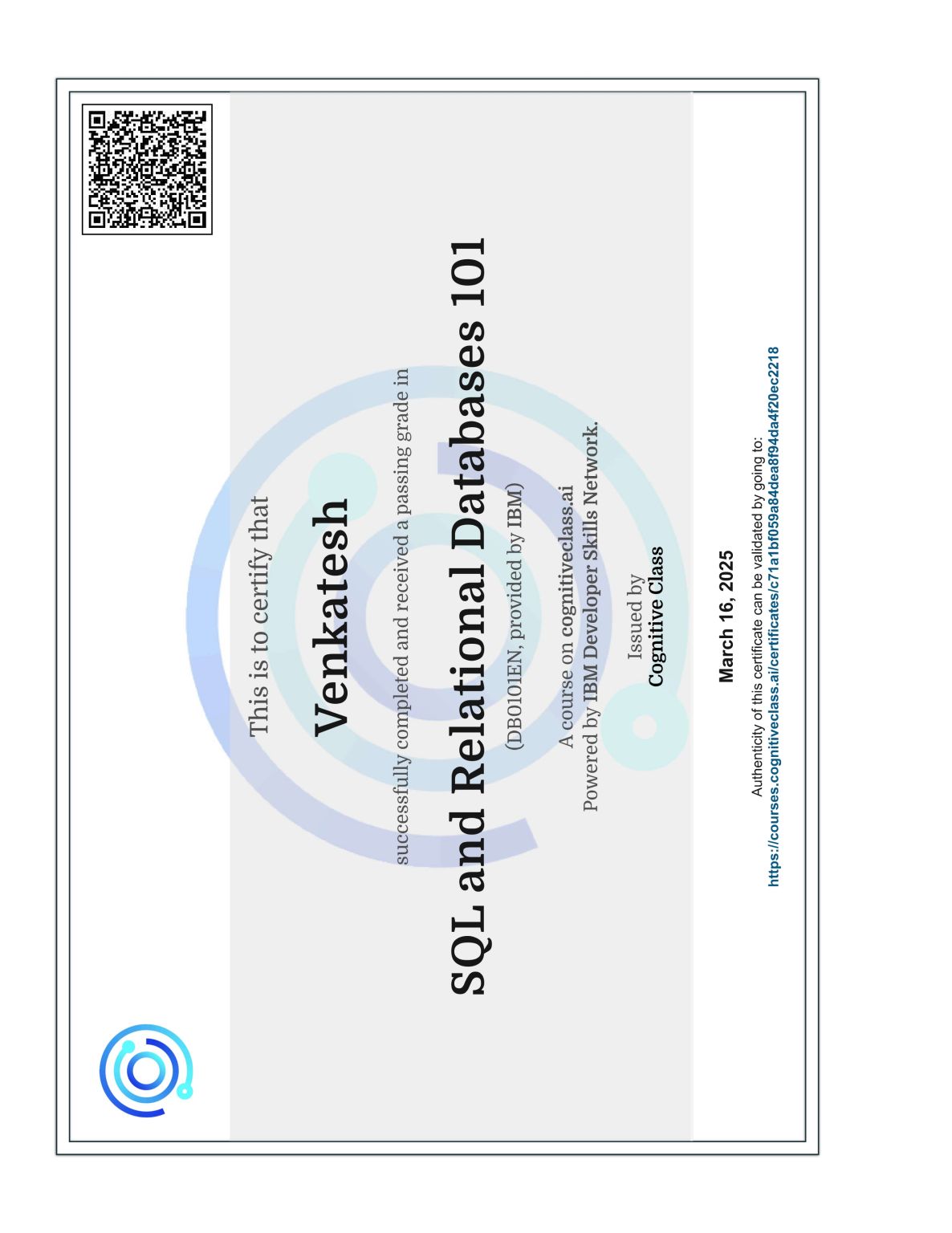 #sql #databases #certification #ibm #cognitiveclass #dataanalysis… | G ... #sql #databases #certification #ibm #cognitiveclass #dataanalysis… | G ...