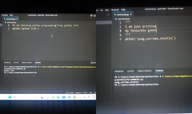 '''day2 python programming Task 4 practice comments variables and ... '''day2 python programming Task 4 practice comments variables and ...