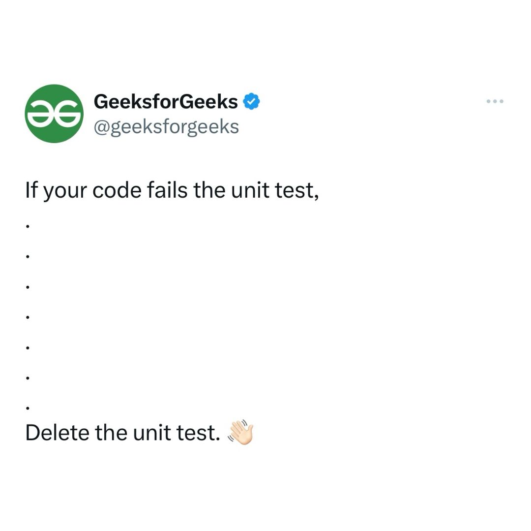 GeeksforGeeks on LinkedIn: #codinghumor #programmingcommunity #gfg # ... GeeksforGeeks on LinkedIn: #codinghumor #programmingcommunity #gfg # ...