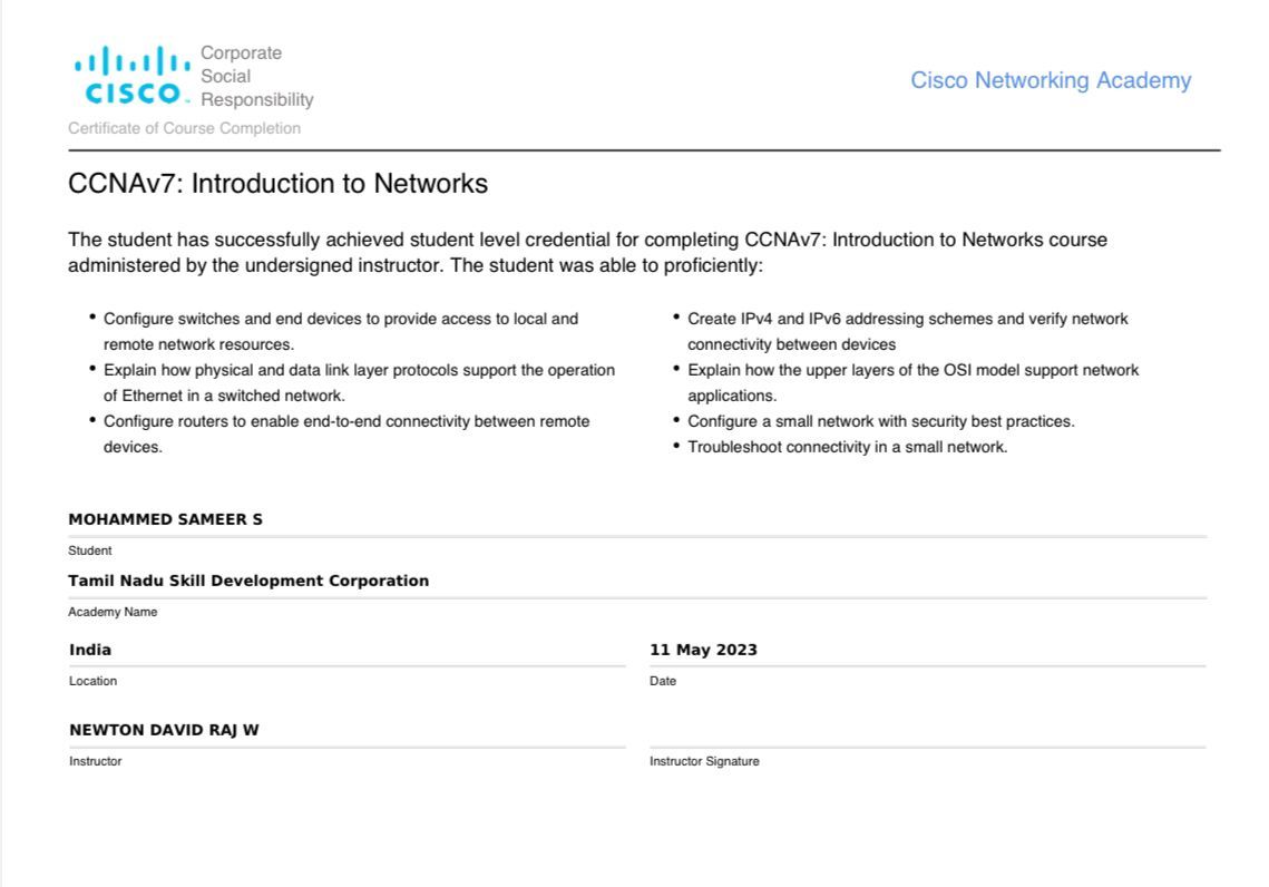Mohammed Sameer.S on LinkedIn: #networking #ciscocertification # ... Mohammed Sameer.S on LinkedIn: #networking #ciscocertification # ...