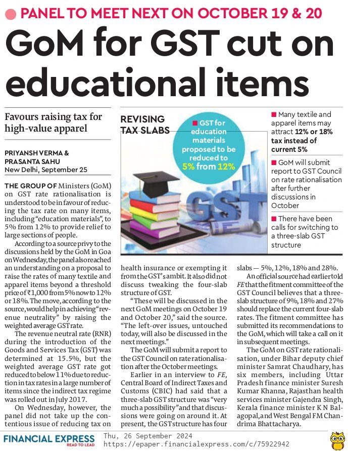 Priyansh Verma on LinkedIn: #gst #tax #taxation #gom #gstcouncil #economy Priyansh Verma on LinkedIn: #gst #tax #taxation #gom #gstcouncil #economy