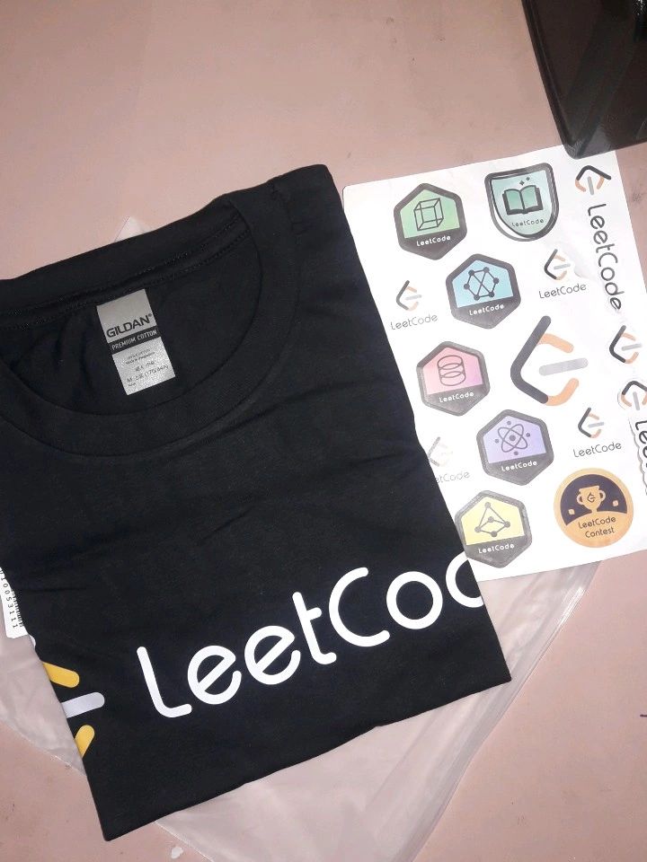 KISHAN SINGH on LinkedIn: Got this Tshirt and Stickers from LeetCode ... KISHAN SINGH on LinkedIn: Got this Tshirt and Stickers from LeetCode ...