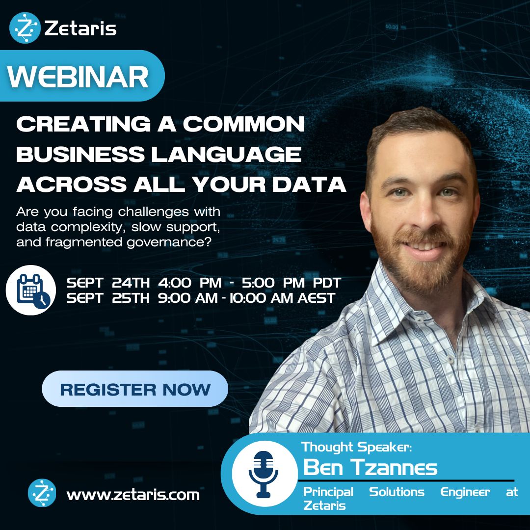 Zetaris on LinkedIn: Unified Semantic Layer Webinar - Just 10 minutes… Zetaris on LinkedIn: Unified Semantic Layer Webinar - Just 10 minutes…
