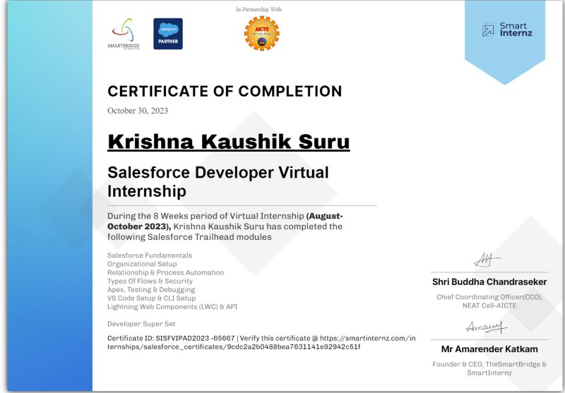 Krishna Kaushik Suru on LinkedIn: #internship #virtual #certificate # ... Krishna Kaushik Suru on LinkedIn: #internship #virtual #certificate # ...