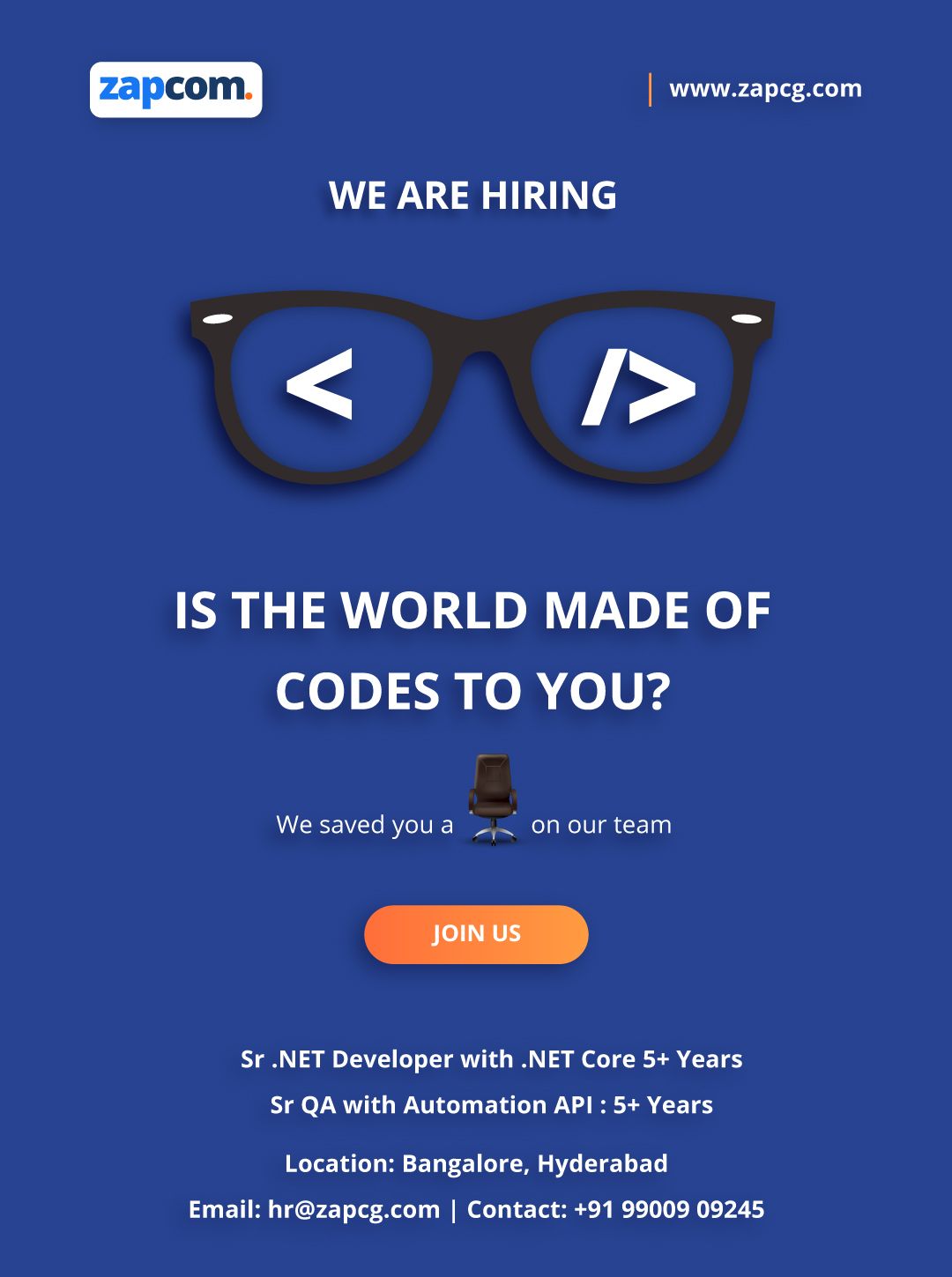 ZapCom Group Inc on LinkedIn: #hiring #dotnet #sql #db ZapCom Group Inc on LinkedIn: #hiring #dotnet #sql #db
