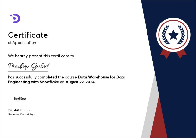 Pradeep Guled on LinkedIn: #dataengineering #snowflake Pradeep Guled on LinkedIn: #dataengineering #snowflake
