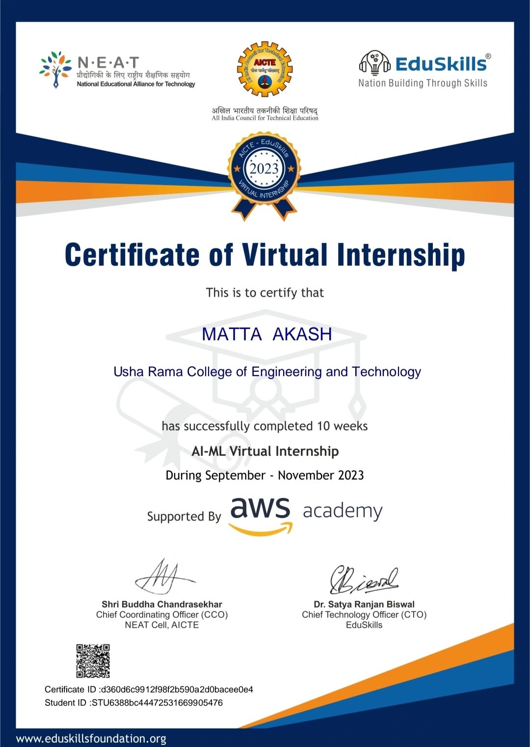 Akash Matta on LinkedIn: #aws #aiml #internship #machinelearning # ... Akash Matta on LinkedIn: #aws #aiml #internship #machinelearning # ...