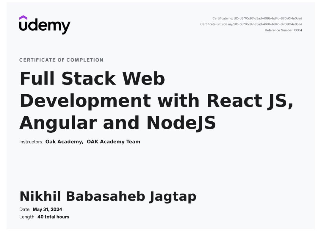 Nikhil Jagtap on LinkedIn: 🚀 Excited to Share a New Milestone! 🚀 I am ... Nikhil Jagtap on LinkedIn: 🚀 Excited to Share a New Milestone! 🚀 I am ...