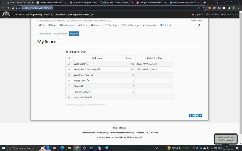 Solved two coding challenges on AtCoder | Madala Pavan Pranav Sai ... Solved two coding challenges on AtCoder | Madala Pavan Pranav Sai ...
