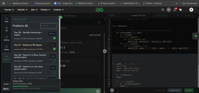 Nishant Panigrahy on LinkedIn: #dsa #matrixrotation #codingpractice # ... Nishant Panigrahy on LinkedIn: #dsa #matrixrotation #codingpractice # ...