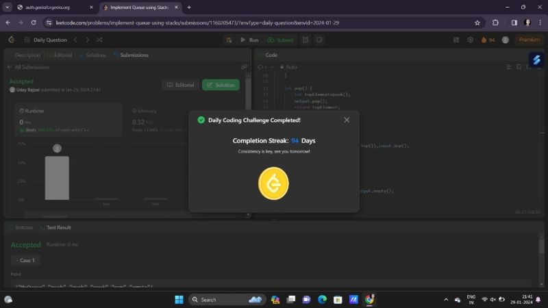 Uday Bajpai on LinkedIn: #leetcode #gfg #codingninjas #dsa Uday Bajpai on LinkedIn: #leetcode #gfg #codingninjas #dsa