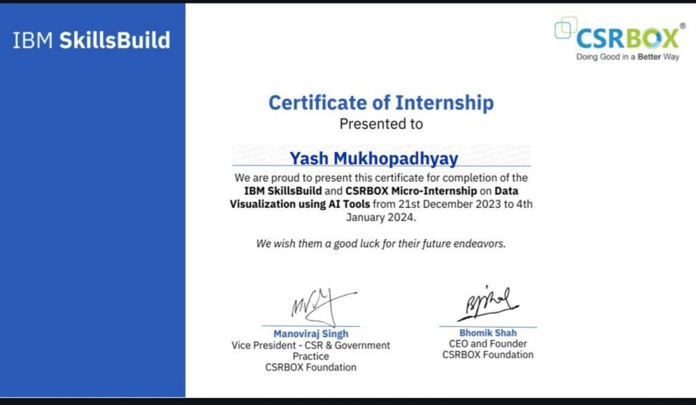 YASH MUKHOPADHYAY on LinkedIn: #connections #dataanalytics #internship ... YASH MUKHOPADHYAY on LinkedIn: #connections #dataanalytics #internship ...