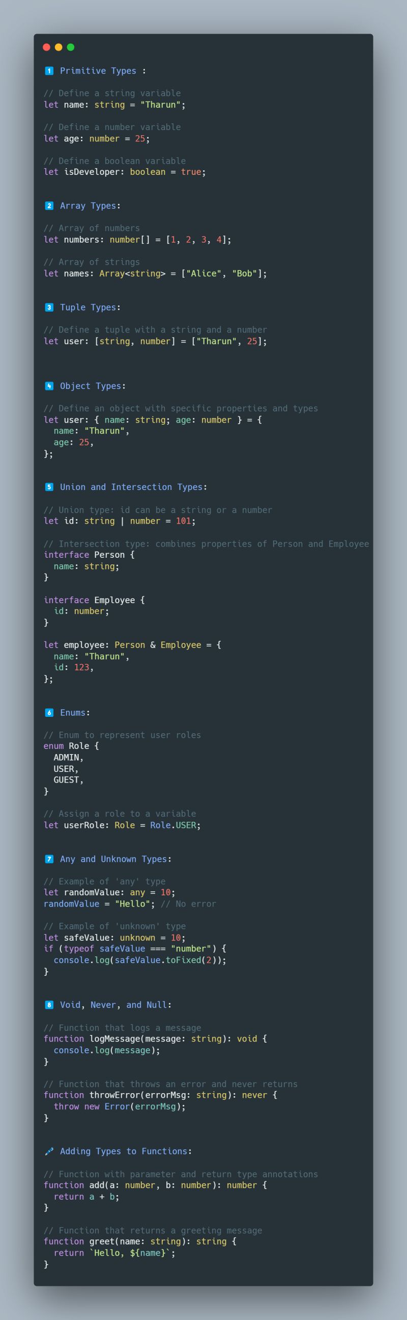 Tharun Balaji J on LinkedIn: 🌟Understanding Types in TypeScript: A ... Tharun Balaji J on LinkedIn: 🌟Understanding Types in TypeScript: A ...
