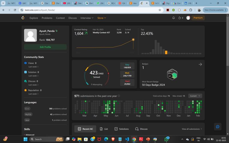 Ayush Panda on LinkedIn: #leetcode #competitiveprogramming #coding # ... Ayush Panda on LinkedIn: #leetcode #competitiveprogramming #coding # ...