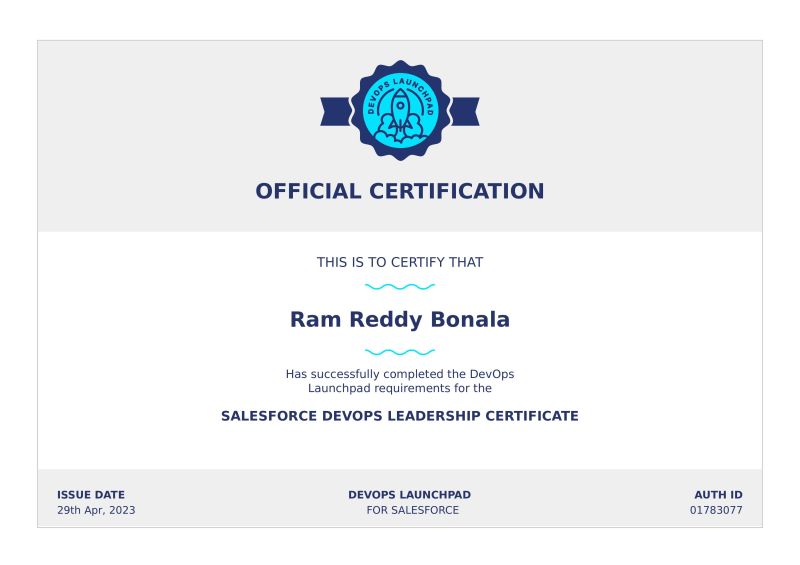 Ram Reddy Bonala on LinkedIn: #gearset #devops #leadership #salesforce ... Ram Reddy Bonala on LinkedIn: #gearset #devops #leadership #salesforce ...