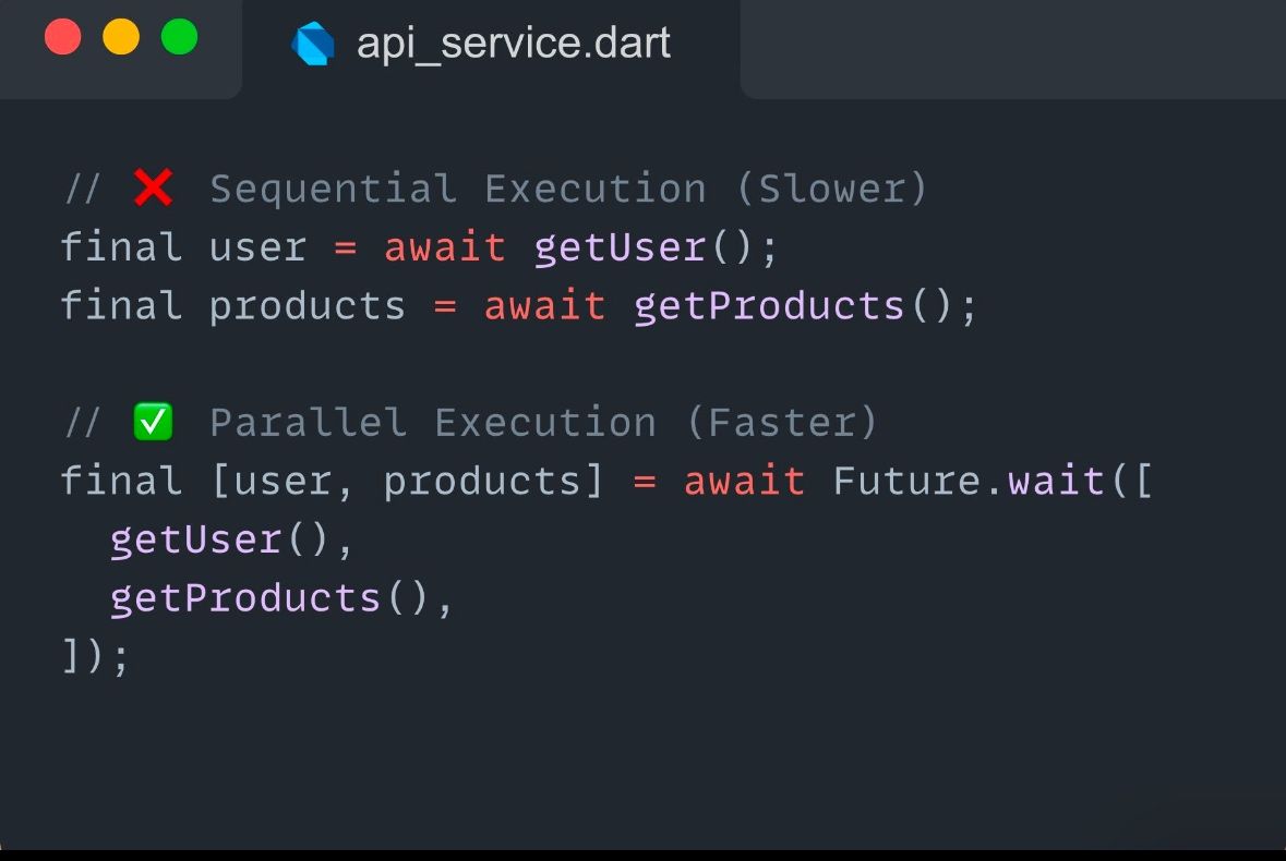 #flutter #dart #asyncprogramming #performance #flutterdev #codingtips ... #flutter #dart #asyncprogramming #performance #flutterdev #codingtips ...