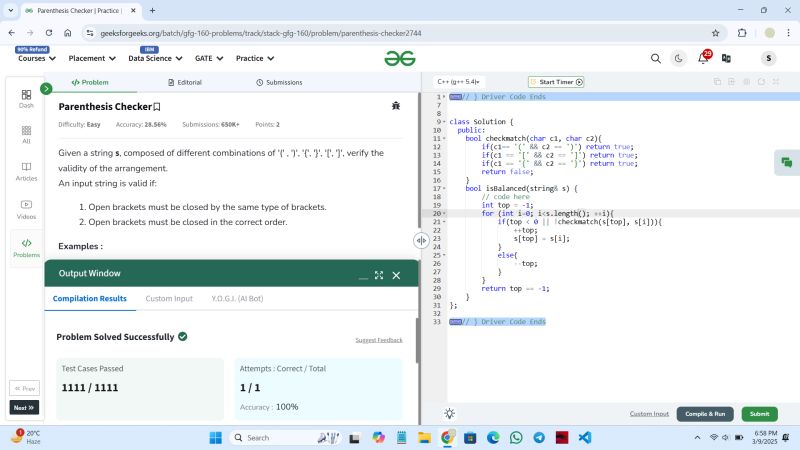 #gfg160 #validparentheses #bracketmatching #codingchallenge #gfg160 ... #gfg160 #validparentheses #bracketmatching #codingchallenge #gfg160 ...
