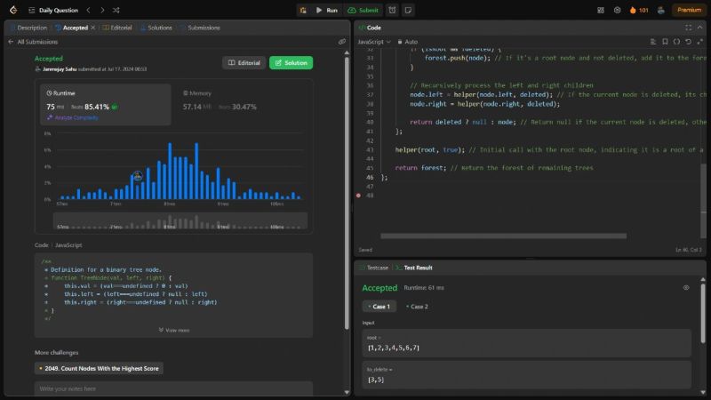 LeetCode: Delete Nodes and Return Forest | Janmejay S. posted on the ... LeetCode: Delete Nodes and Return Forest | Janmejay S. posted on the ...